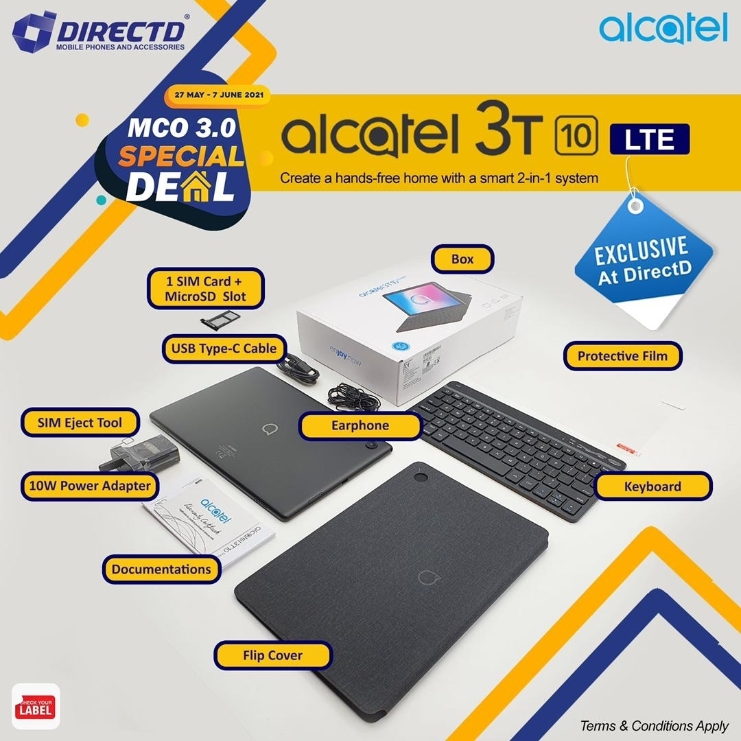DirectD Retail & Wholesale Sdn. Bhd. - Online Store. Alcatel 3T 10 LTE ...