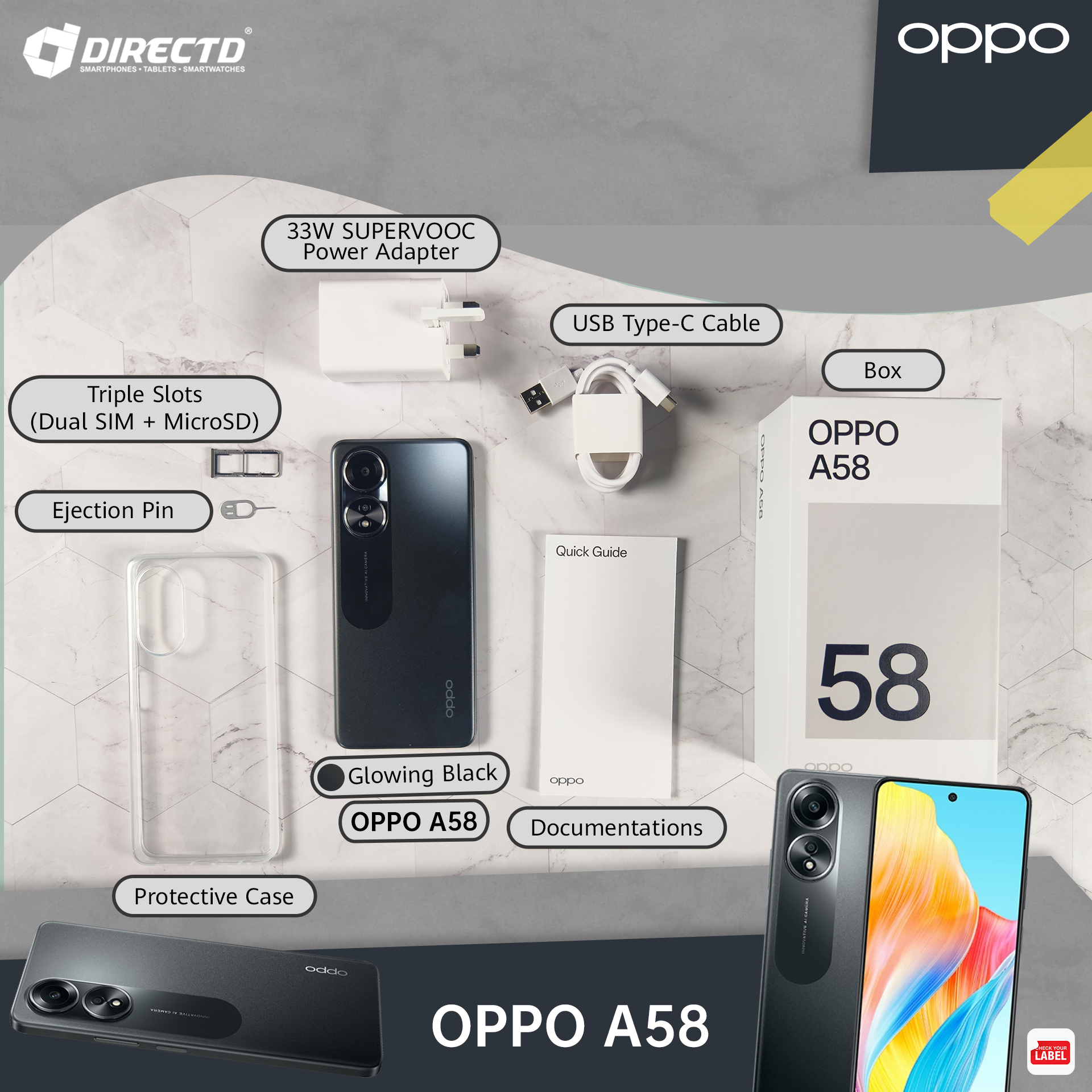 DirectD Retail & Wholesale Sdn. Bhd. - Online Store. OPPO A58 [8GB ...