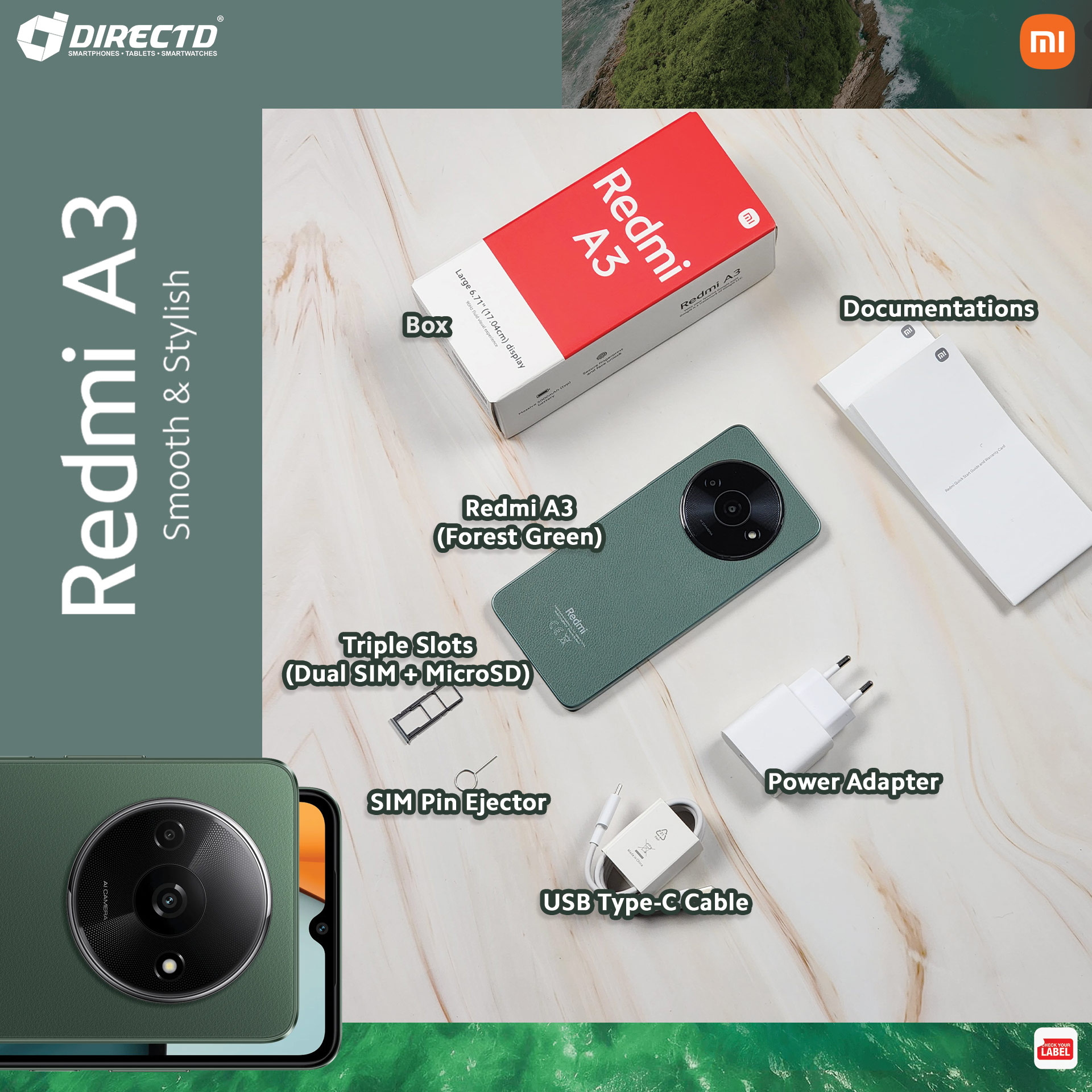 DirectD Retail & Wholesale Sdn. Bhd. - Online Store. Redmi A3 [64GB ...