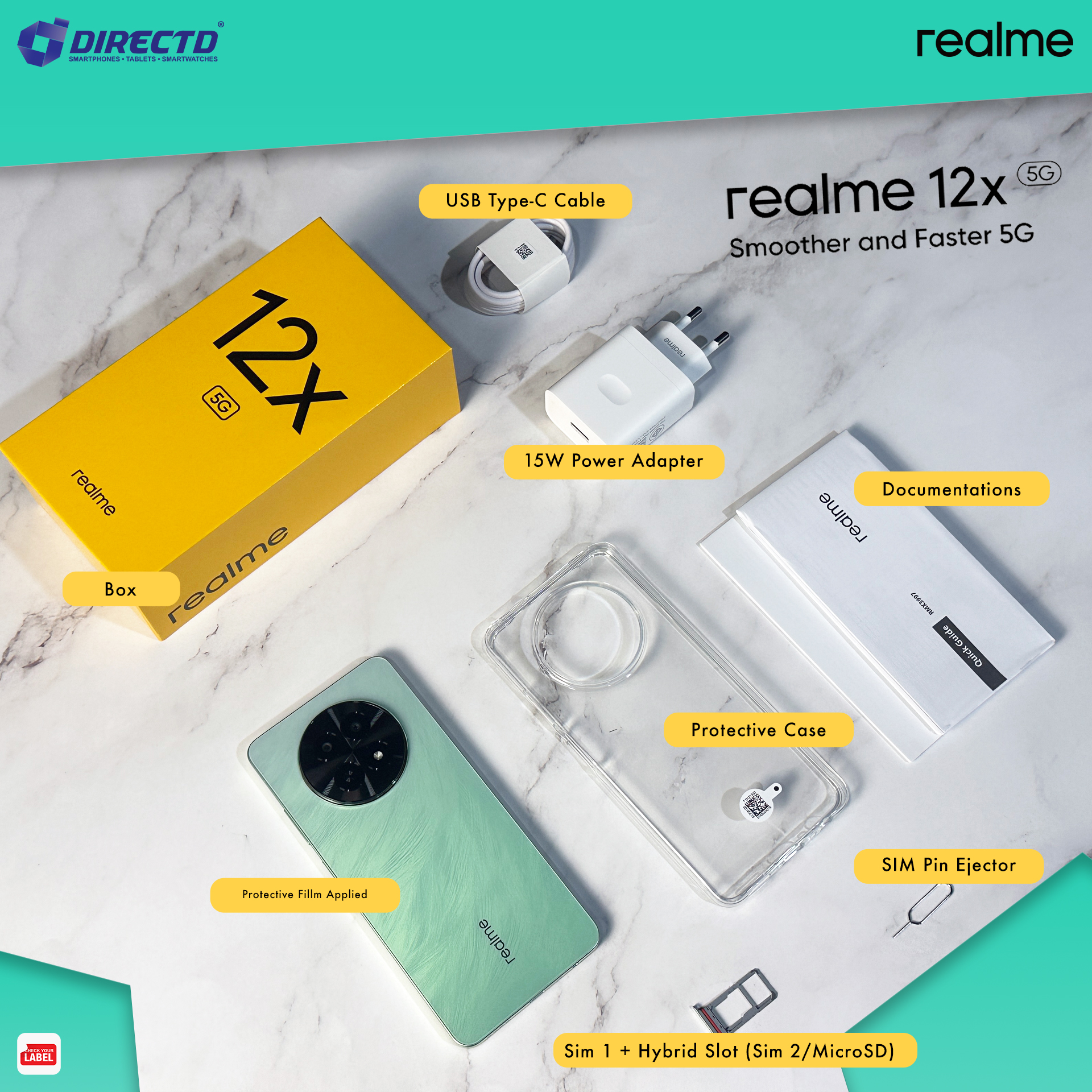 DirectD Retail & Wholesale Sdn. Bhd. - Online Store. realme 12x 5G [8GB ...