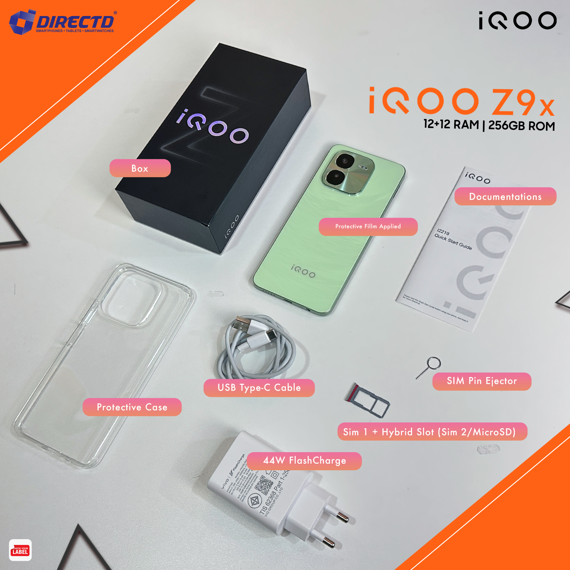DirectD Retail & Wholesale Sdn. Bhd. - Online Store. iQOO Z9x 5G [12GB RAM | 256GB ROM]