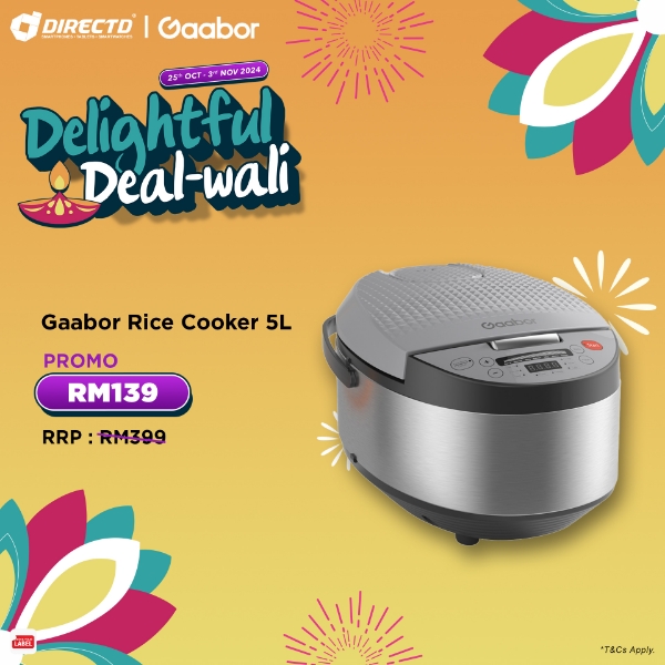 DirectD Retail & Wholesale Sdn. Bhd. - Online Store. Gaabor Rice Cooker 5L