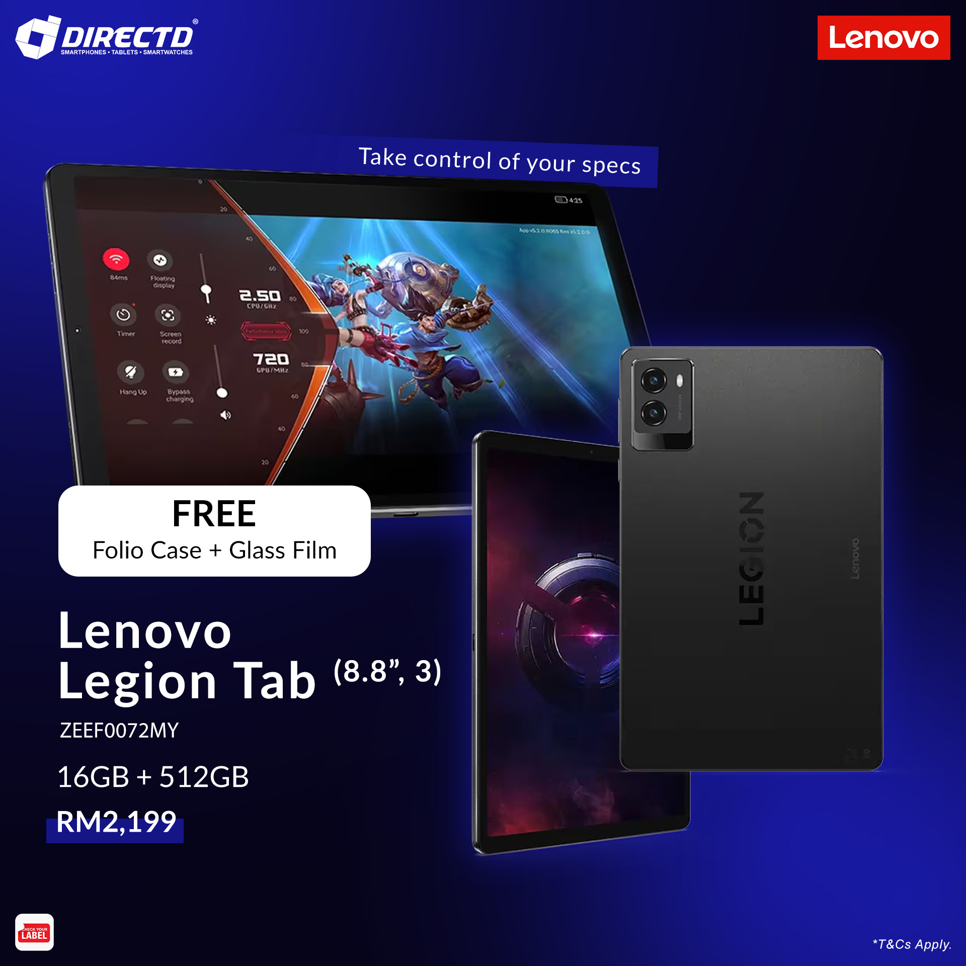 DirectD Retail & Wholesale Sdn. Bhd. - Online Store. Lenovo Legion Tab ...