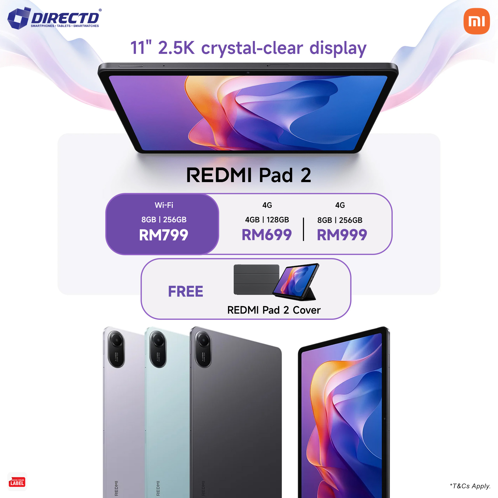 DirectD Retail & Wholesale Sdn. Bhd. - Online Store. Redmi Pad 2 ~ NEW ...