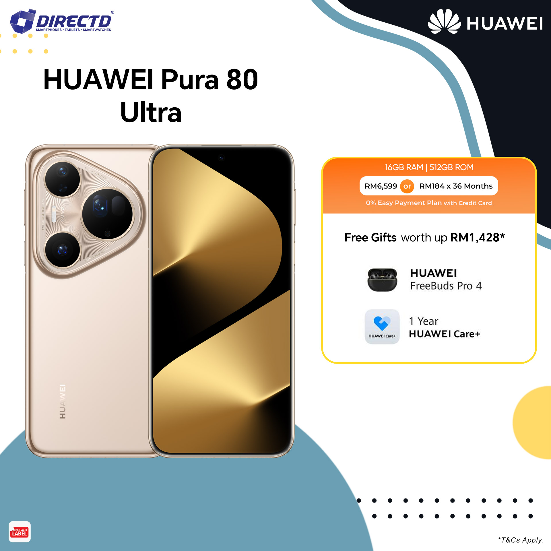DirectD Retail & Wholesale Sdn. Bhd. - Online Store. HUAWEI Pura 80 Ultra [16GB RAM | 512GB ROM]