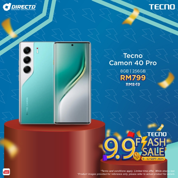 DirectD Retail & Wholesale Sdn. Bhd. - Online Store. TECNO CAMON 40 Pro [8+8GB RAM | 256GB ROM]