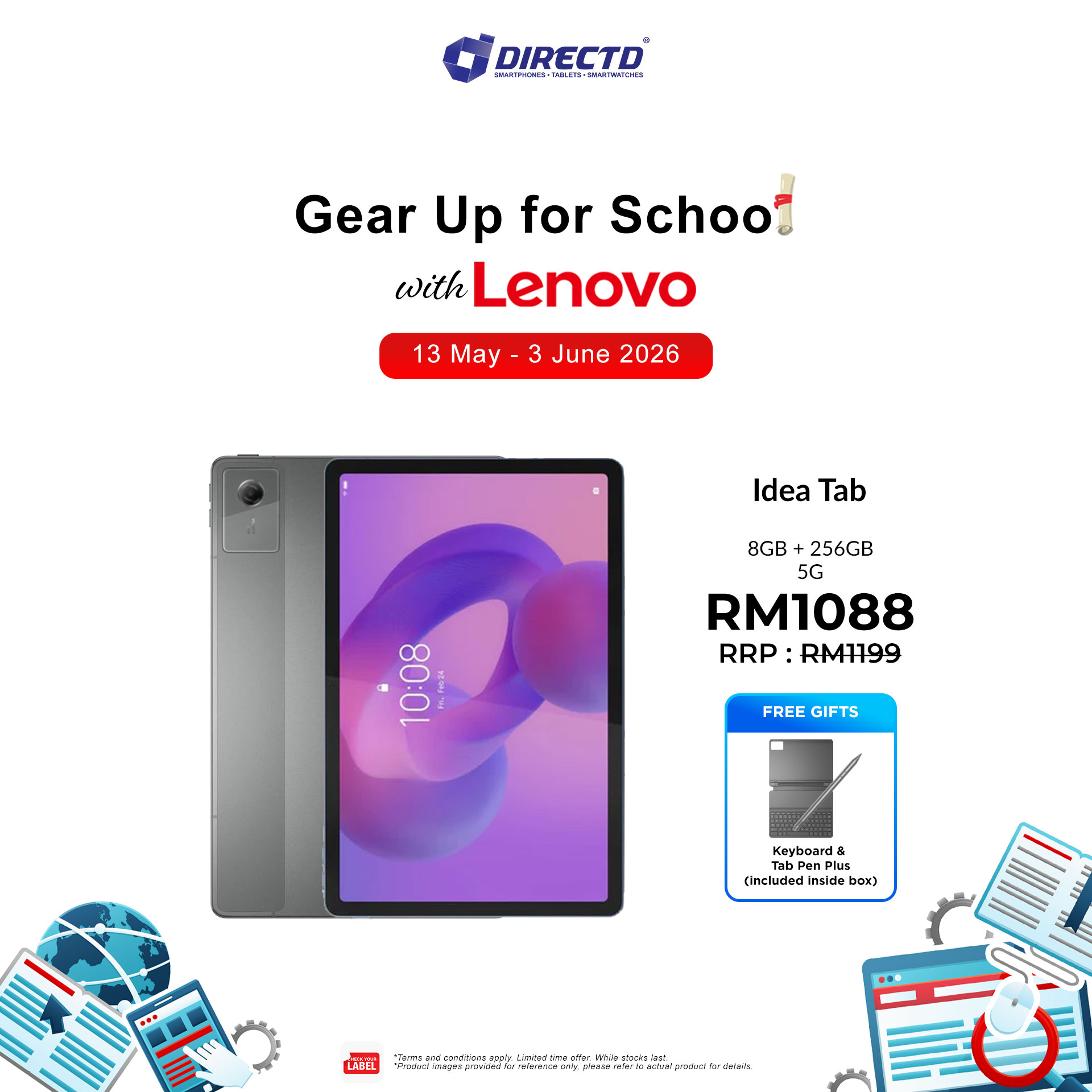 DirectD Retail & Wholesale Sdn. Bhd. - Online Store. Lenovo Idea Tab 5G ...