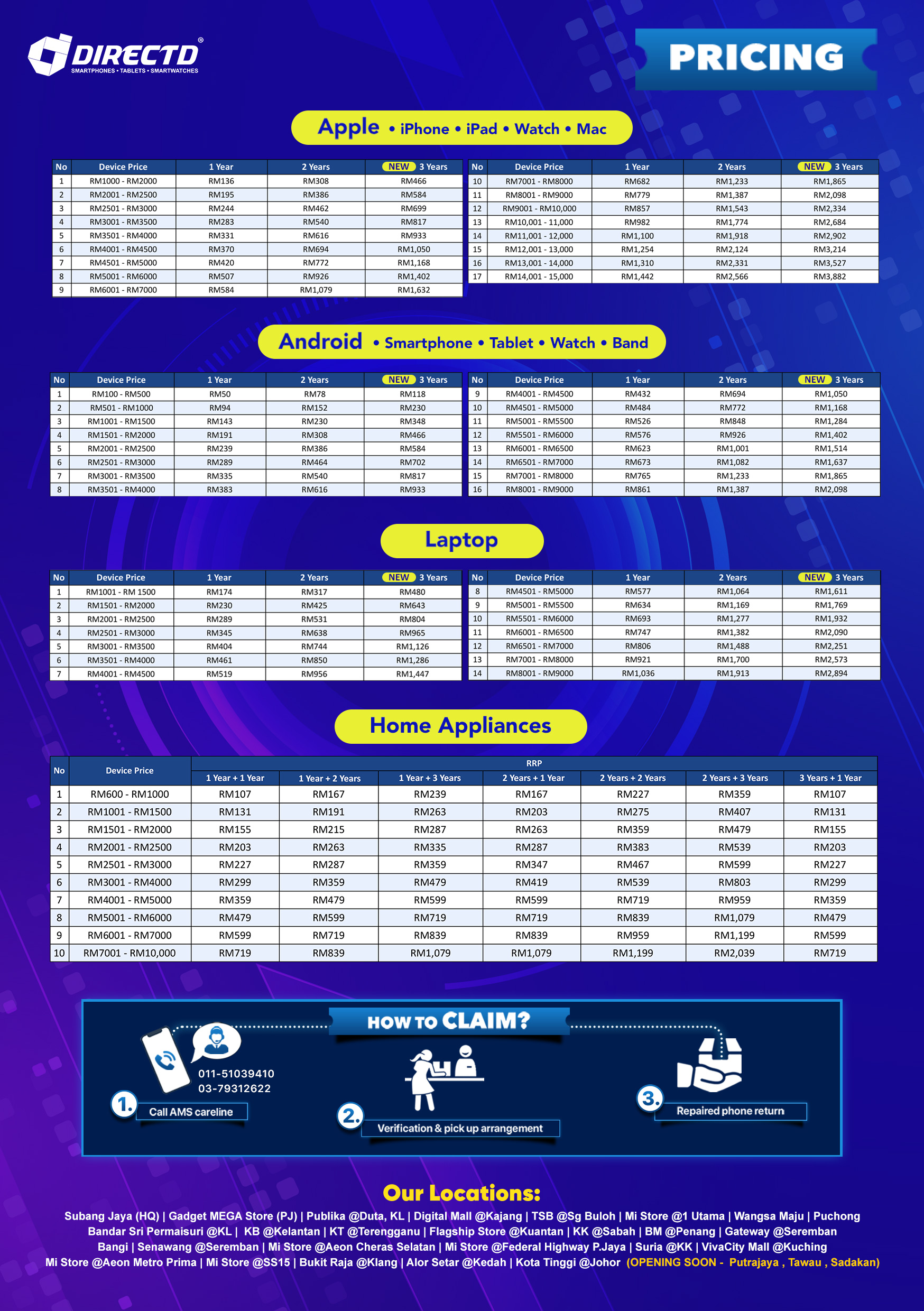 DirectD Retail & Wholesale Sdn. Bhd. - Online Store. Extended Warranty Plus