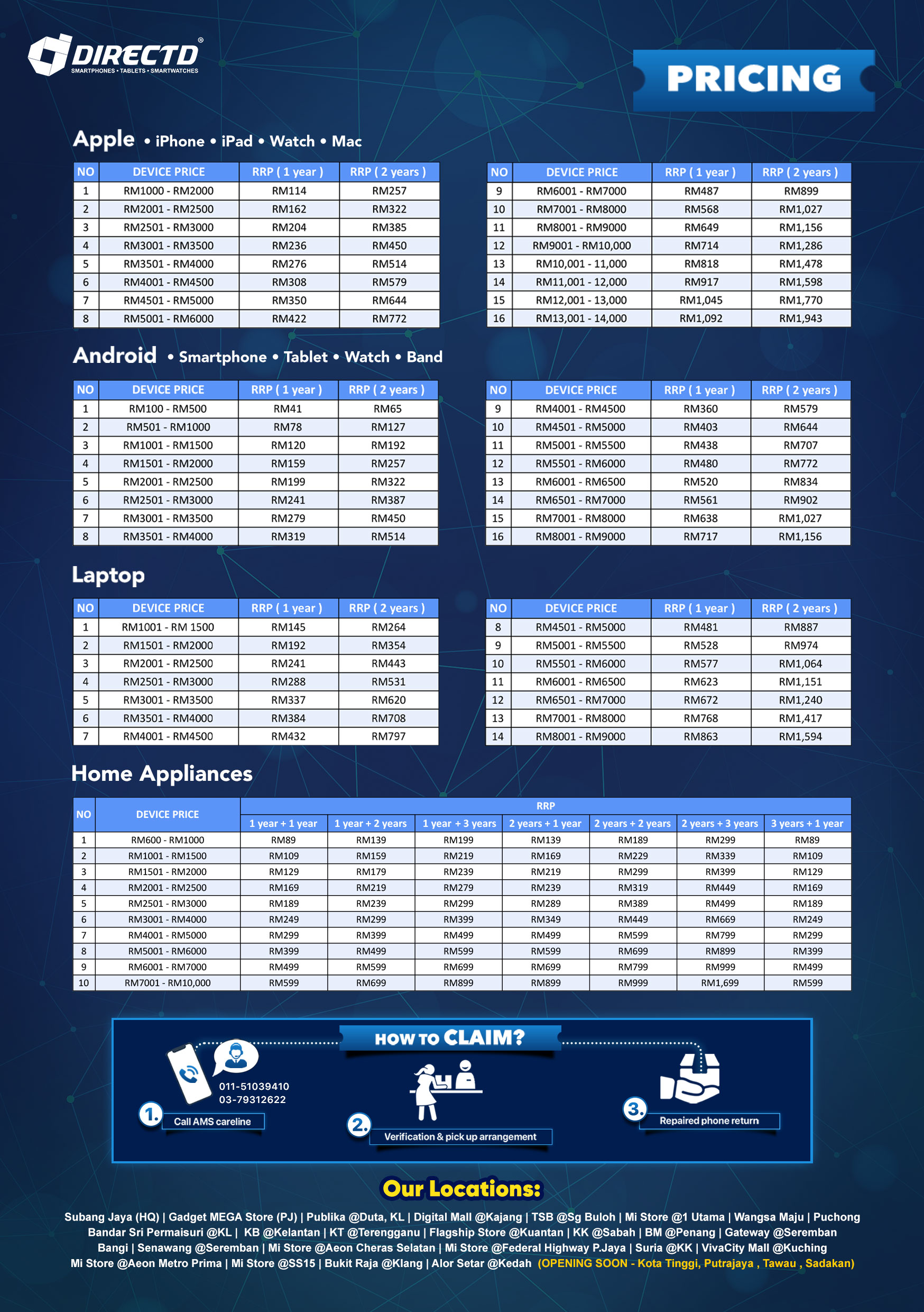 DirectD Retail & Wholesale Sdn. Bhd. - Online Store. Extended Warranty Plus